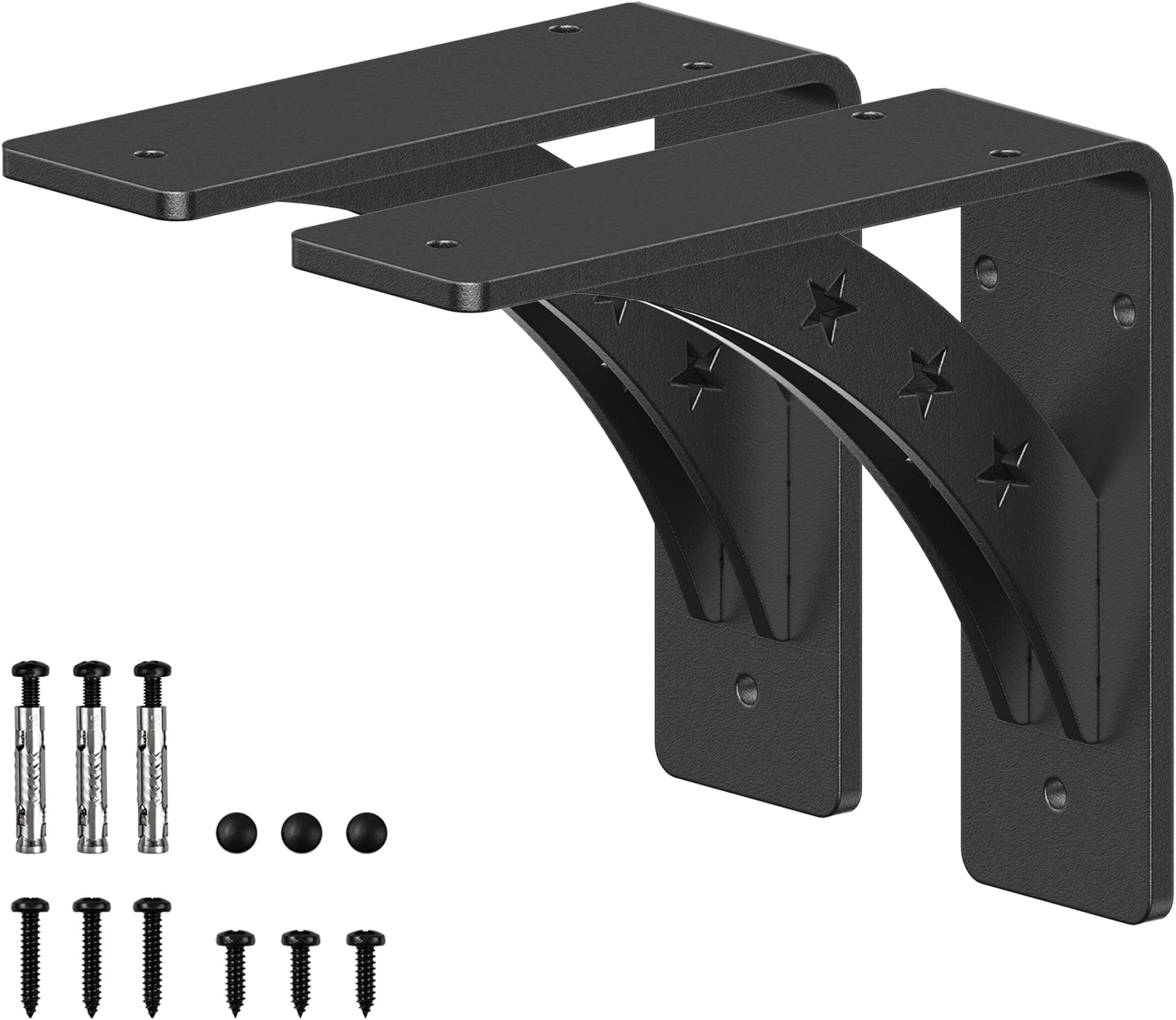 Amazon.com: PICESA- Heavy Duty Shelf Brackets , Max Load 660 Lbs ...