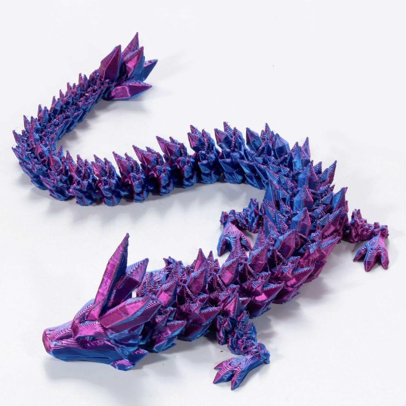 Amazon.com: PETBSNVB 12" 3D Printed Dragon, Articulated Dragon, Crystal ...