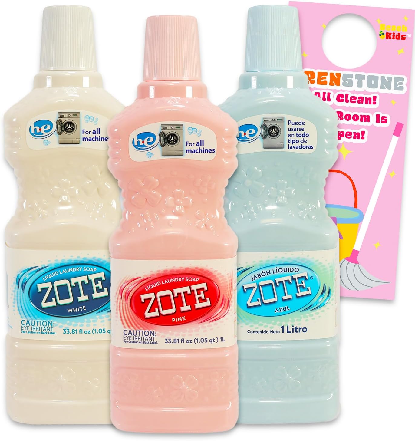 Amazon.com: Zote Liquid Soap Variety Pack - Bundle with 3 Bottles of ...