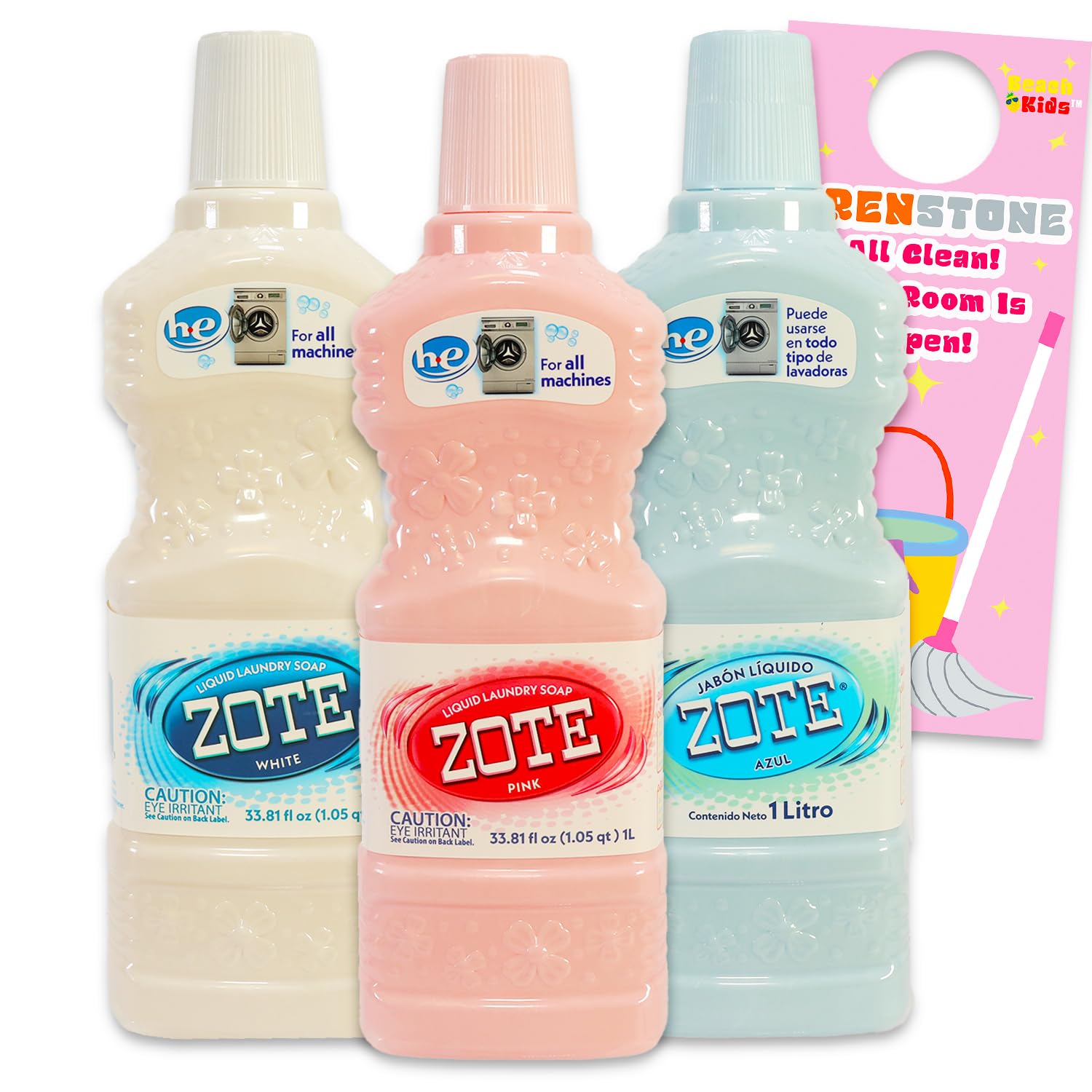 Amazon.com: Zote Liquid Soap Variety Pack - Bundle with 3 Bottles of ...