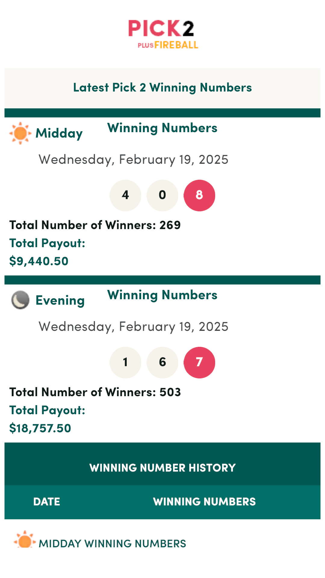 Florida Winning Numbers - App on Amazon Appstore