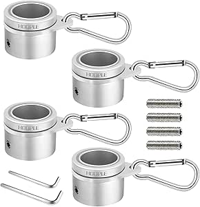 Amazon.com : HOOPLE Flag Pole Rings, Anti Wrap Spinning Flag Pole Clips ...