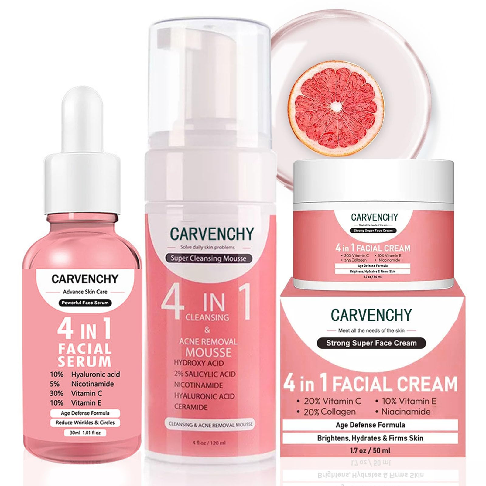 Amazon.com: Vitamin C Skincare Set, Teen Face Care Kit Girls, Skincare ...