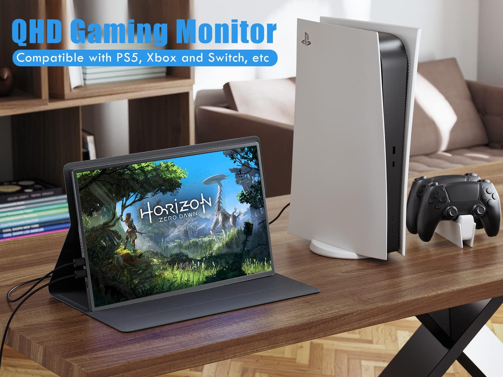 Snapklik.com : Portable Monitor 2.5K 2560x1600 QHD 16 Inch,120Hz IPS ...