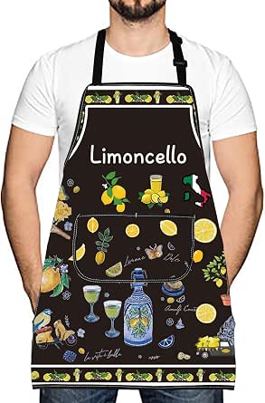 Amazon.com: Limoncello Amalfi Italian Lemon Kitchen Apron Limoncello ...