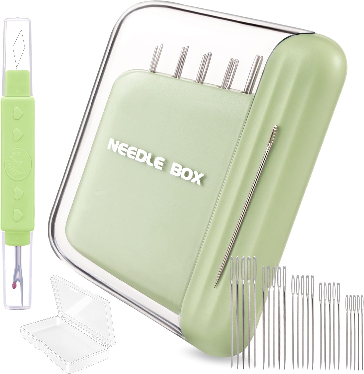 Amazon.com: Protable Magnetic Sewing Needles Including 5 Size 35PCS ...