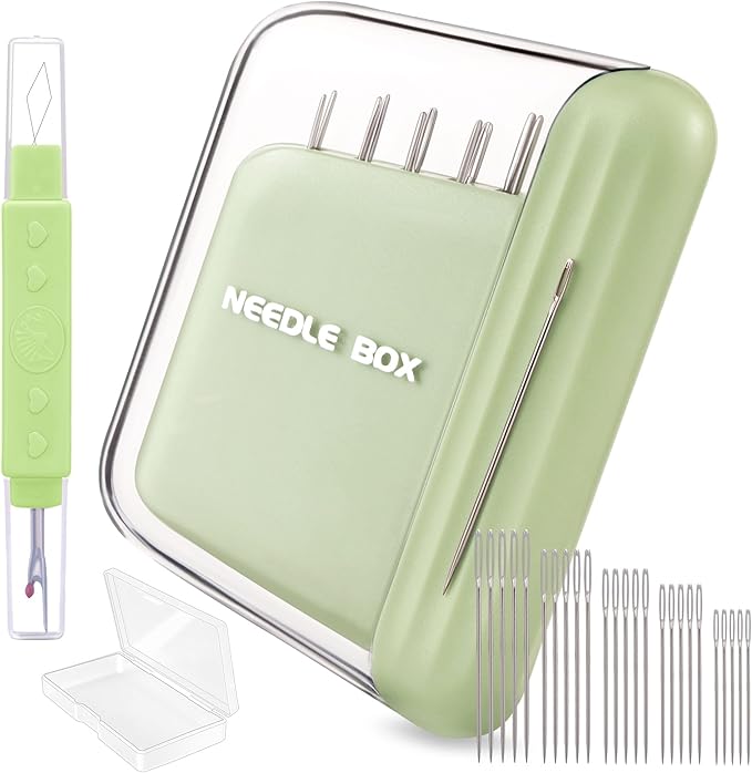 Amazon.com: Protable Magnetic Sewing Needles Including 5 Size 35PCS ...