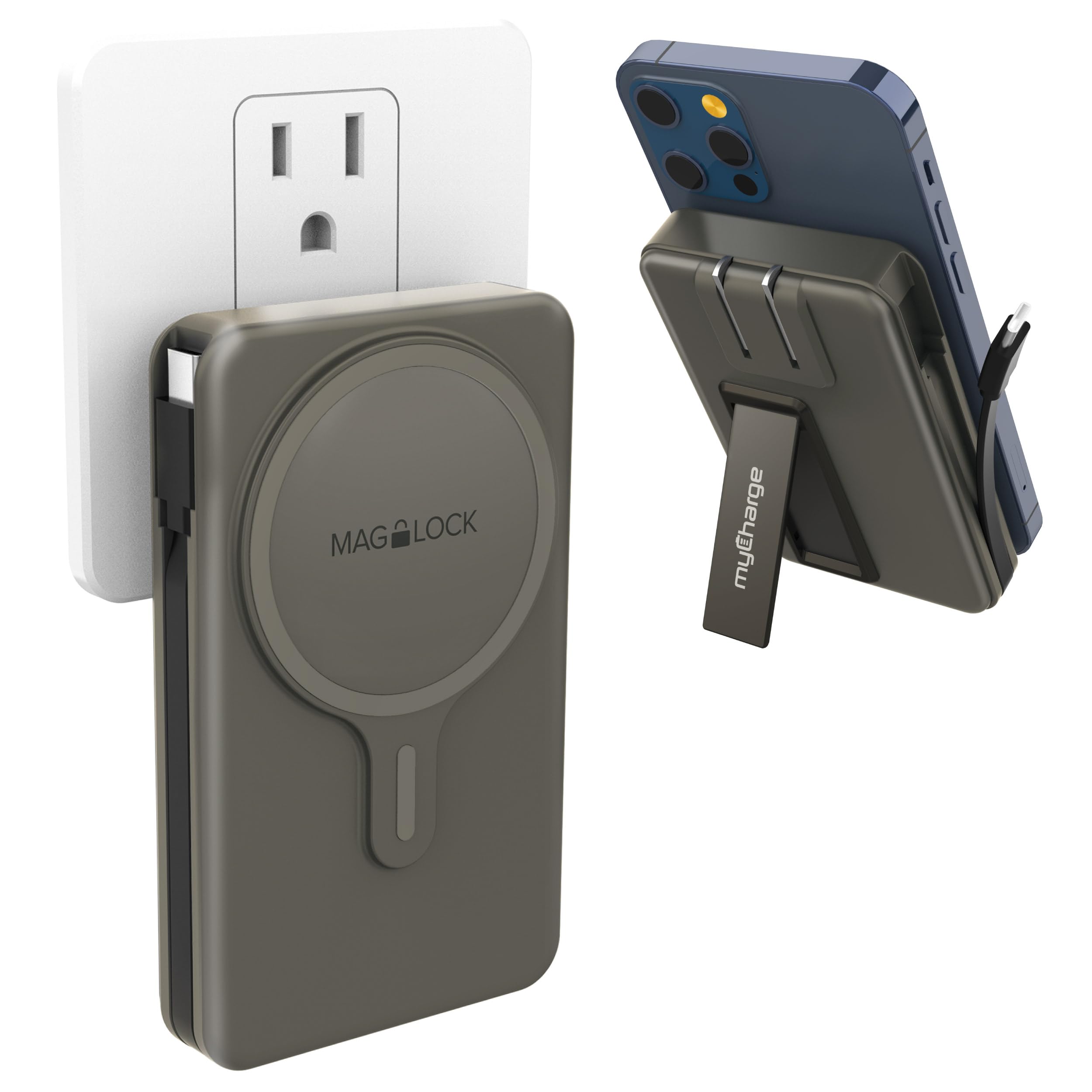 Amazon.com: myCharge Portable All-in-One Charger for iPhone - MagLock ...