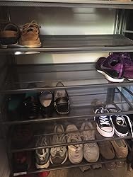 Amazon.com: Seville Classics Multi Level Shoe Rack Sturdy Freestanding ...