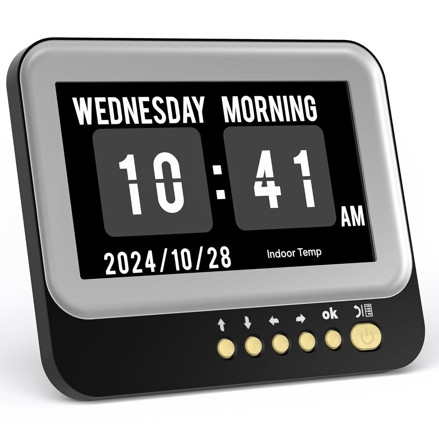 Amazon.com: Vicsoon Digital Calendar Alarm Clock with Large Display ...