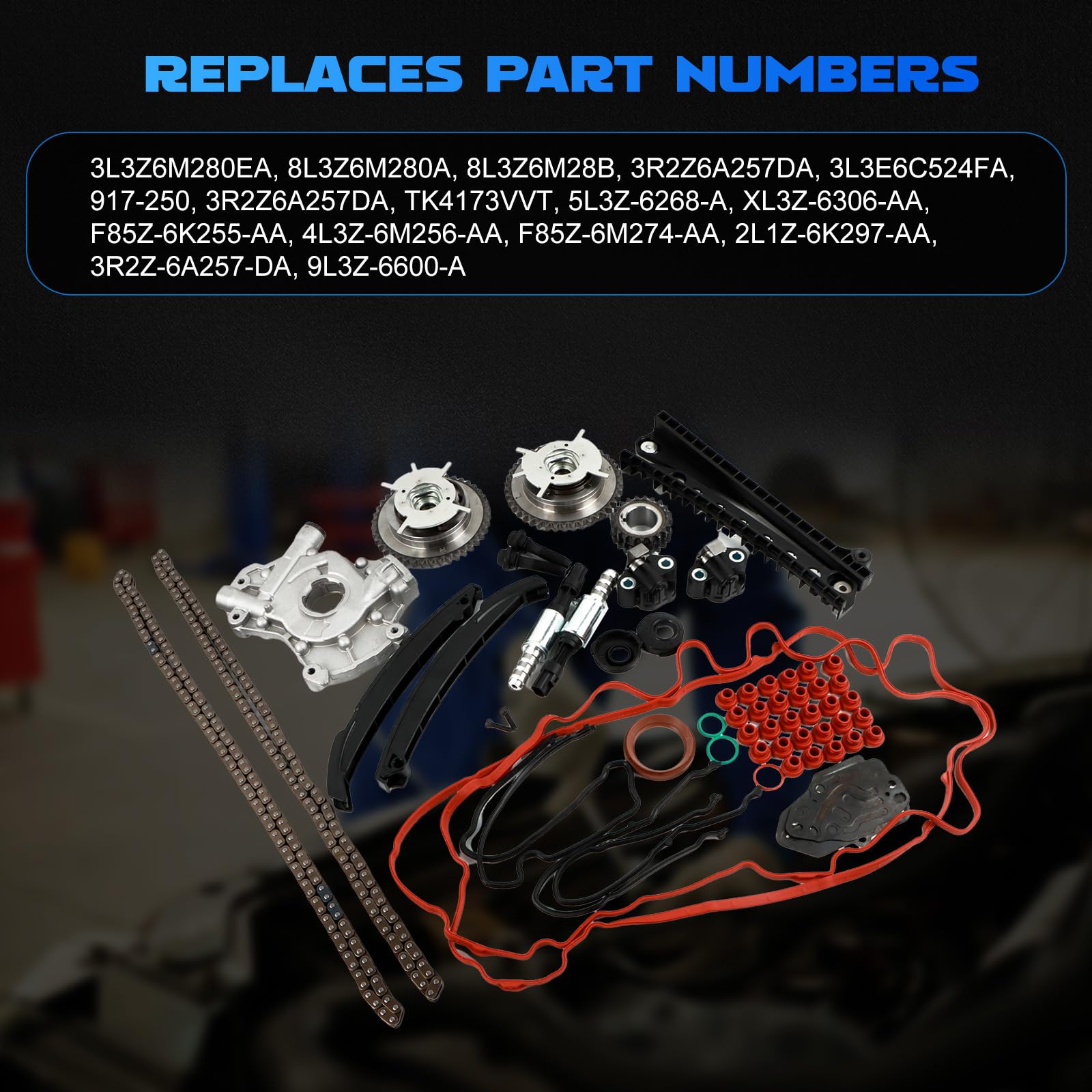 Cam Phaser Replacement Timing Chain Kit For Ford 5.4L 3V Triton Engine ...