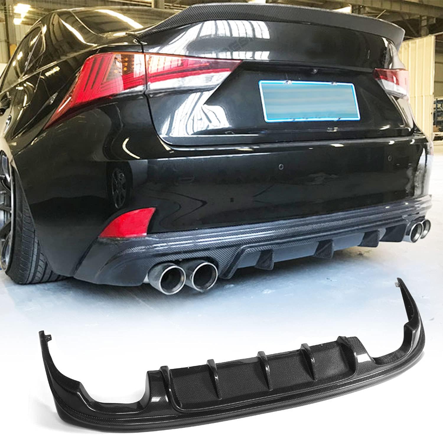 MCARCAR KIT Rear Diffuser fits Lexus IS F 2013-2014 IS IS200t IS250 ...