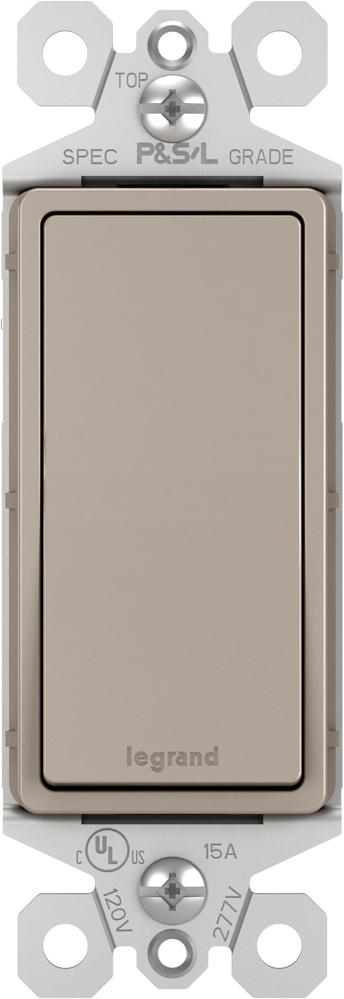 Legrand - Pass & Seymour Radiant 15 Amp Light Switch, Single Pole ...
