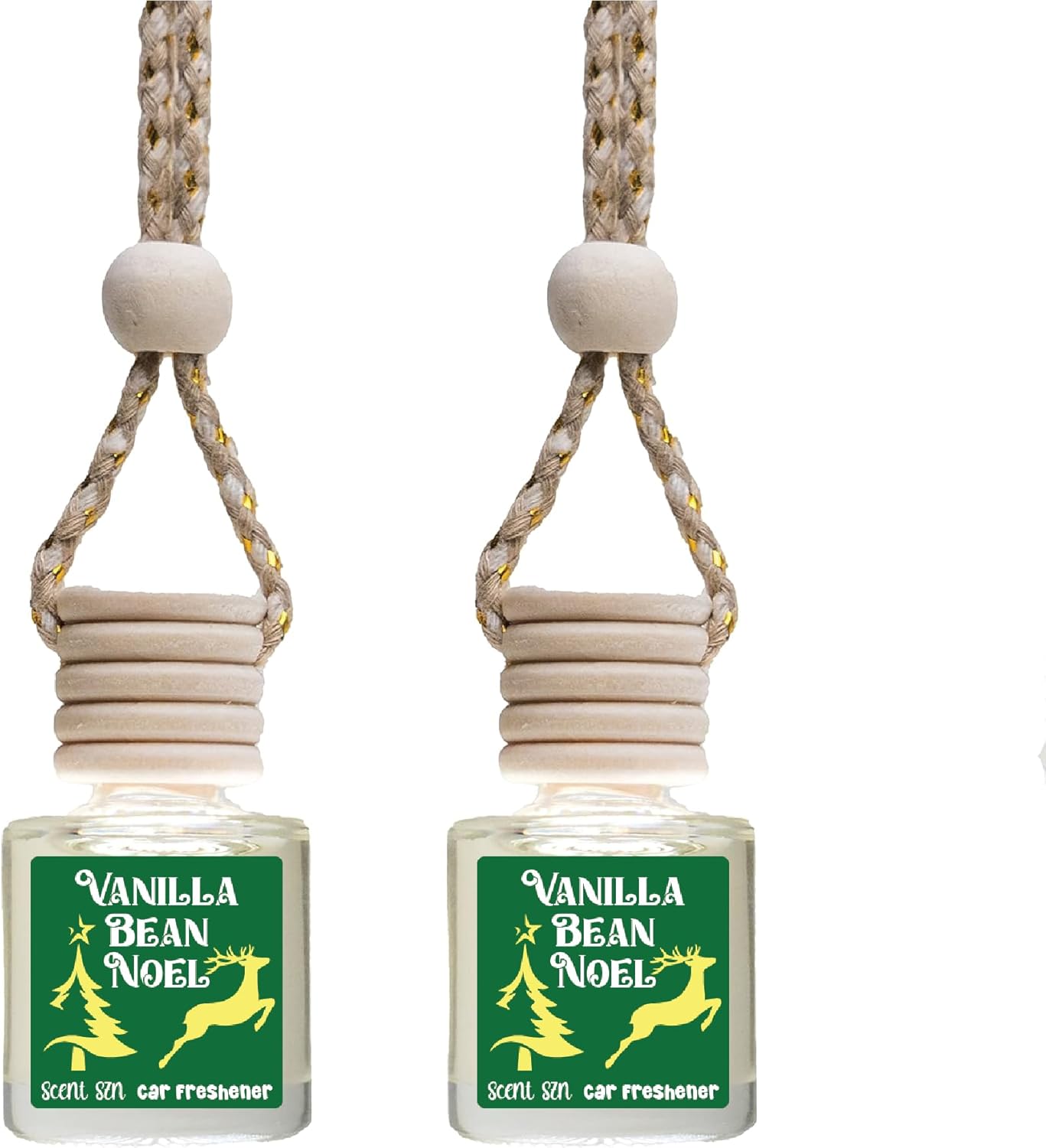 Amazon.com: Scent Szn Hanging Car Air Freshener Diffusers (Vanilla Bean ...