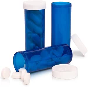 Amazon.com: Top Class Ventures Empty Pill Bottles with Labels and Lids ...