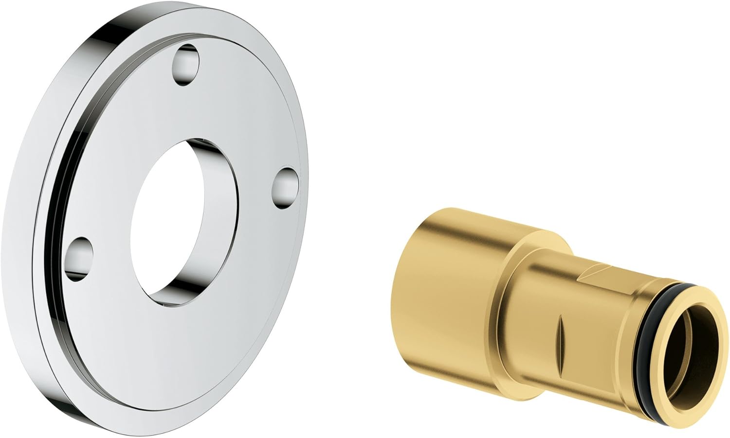GROHE Retro-Fit Spacer, Chrome (26030000) - Shower Installation Kits ...