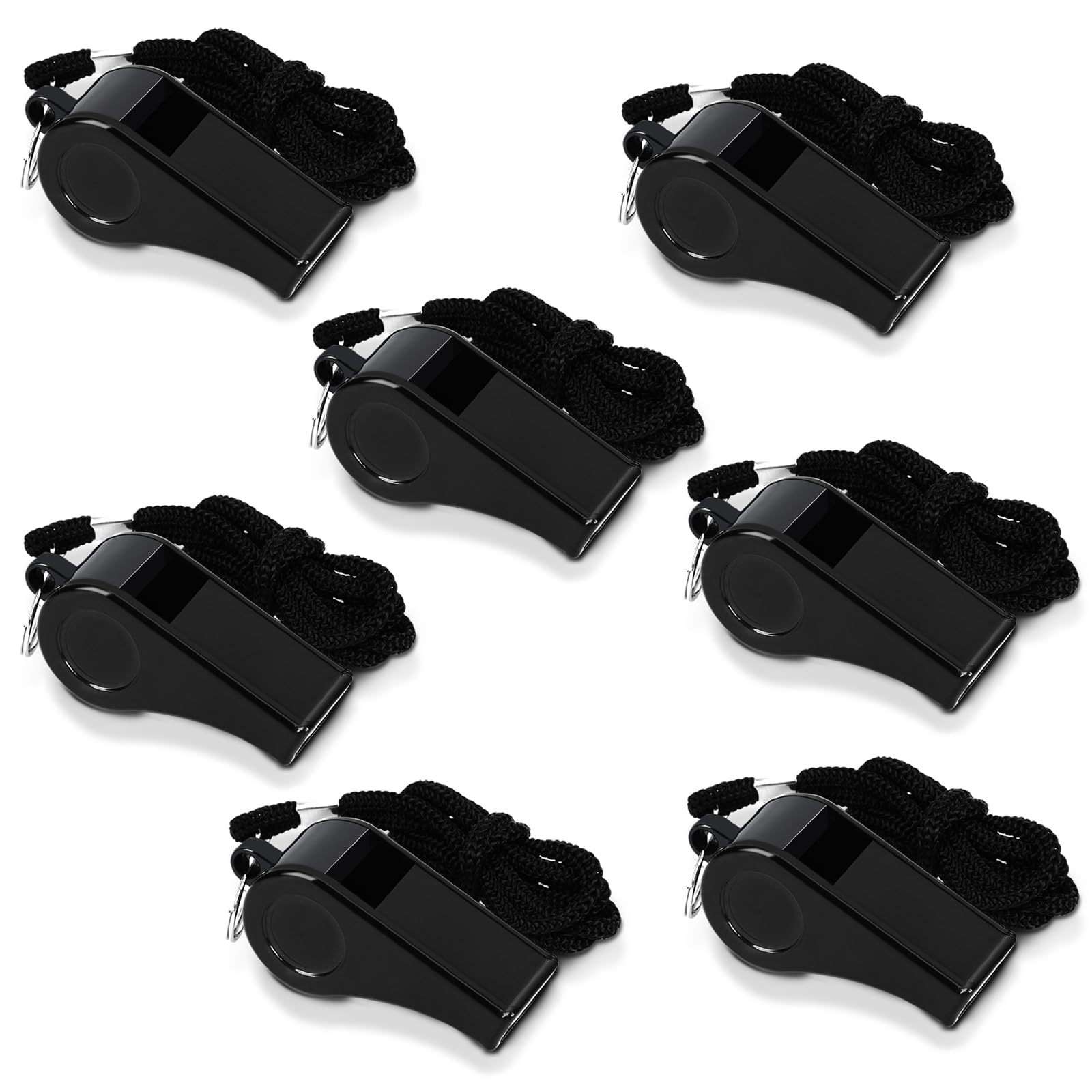 Amazon.com : SANNIX Whistles, 7 Pack Plastic Coaches Whistles with ...