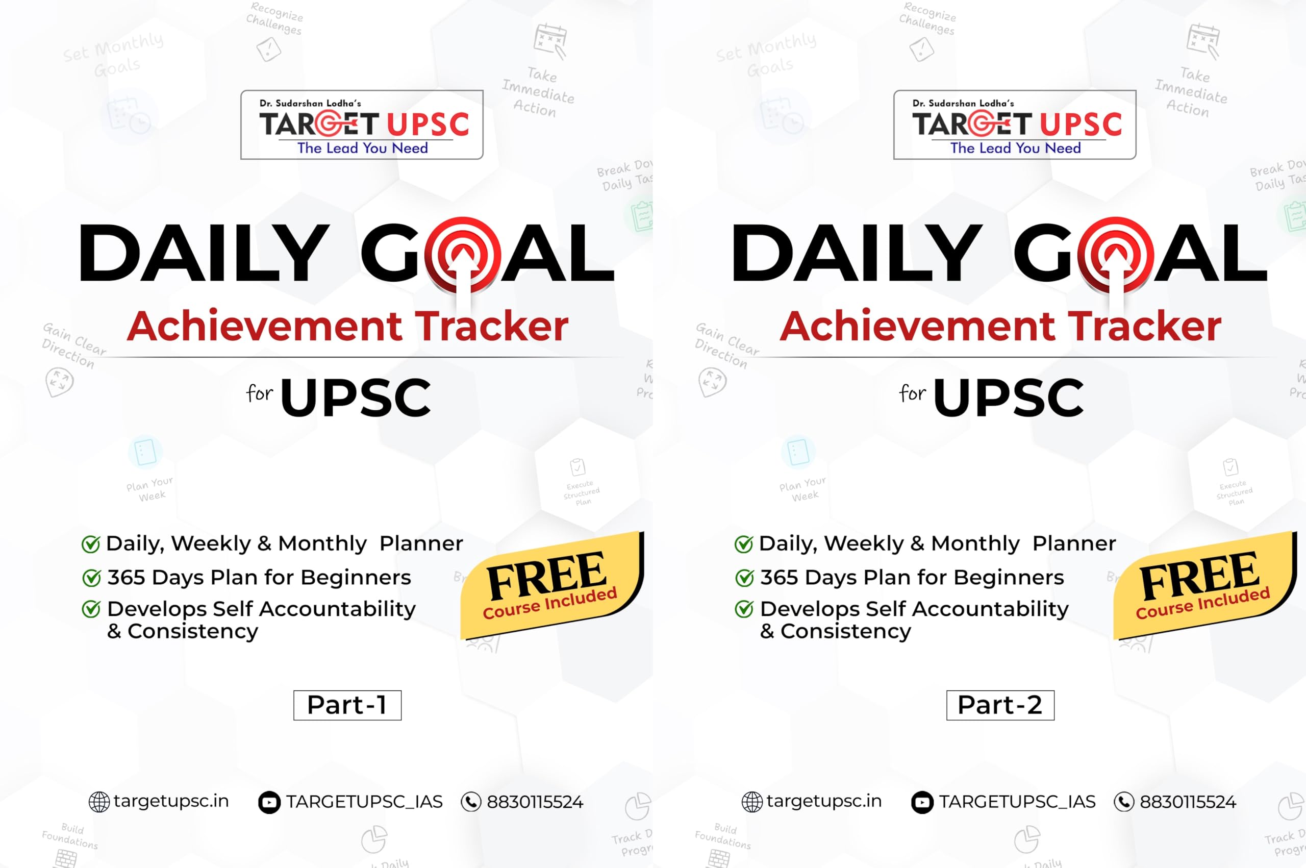 Buy Daily Goal Achievement Tracker for UPSC by Target UPSC Book Online ...