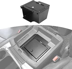 Amazon.com: JOSHELA for RAM Center Console Organizer Gun Safe Box with ...