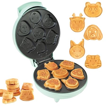 Primalite Animal Waffle Maker Machine for Kids- 700 Watts - Make 7 Fun ...