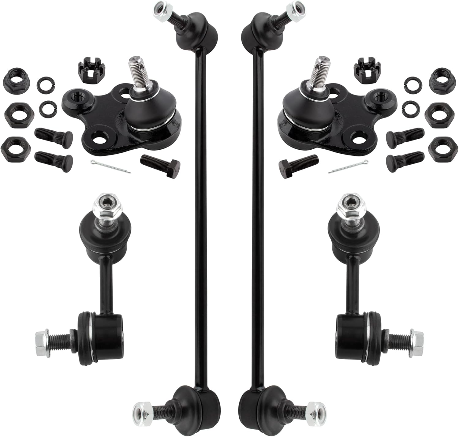 BOXI Front & Rear Sway Bar Links & Lower Ball Joints Fit for ...
