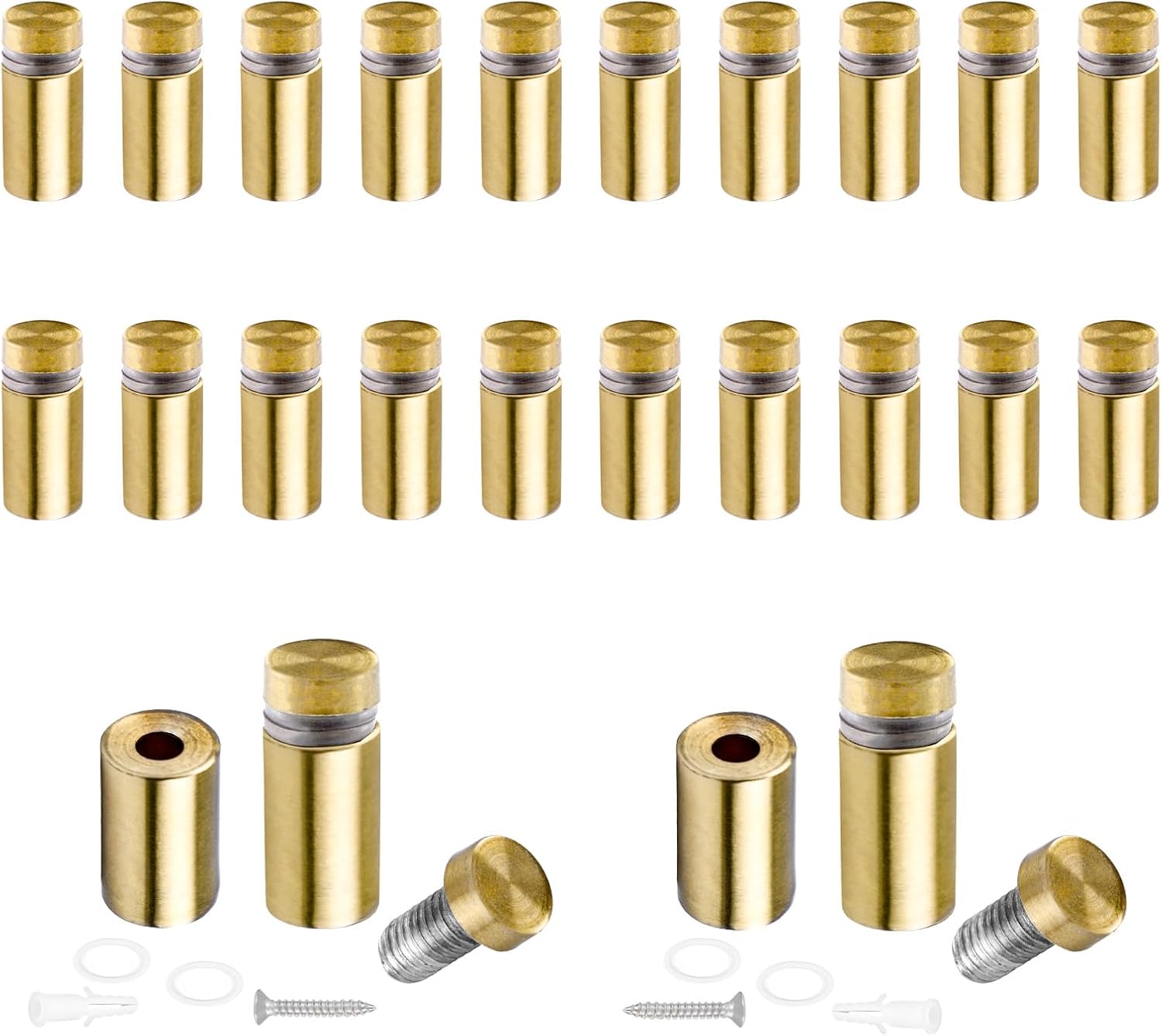 Amazon.com: UFURMATE Sign Standoff Screws, 24Pcs Wall Sign Standoff ...