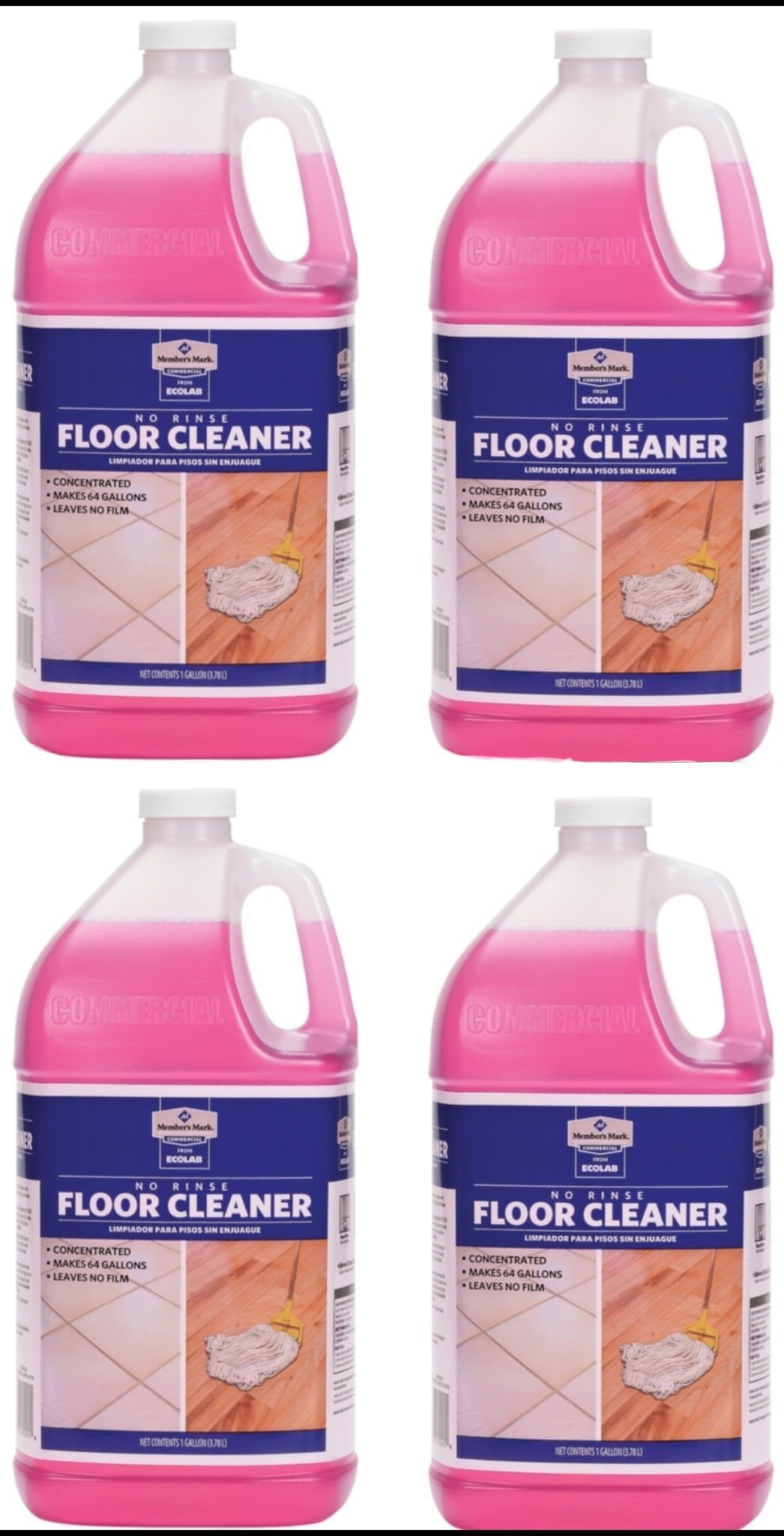 Amazon.com: Member's Mark Commercial No Rinse Floor Cleaner 4 pack (4 ...