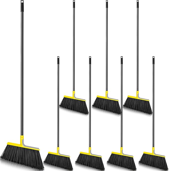 Amazon.com: Roshtia 8 Pcs Heavy Duty Broom Set 58 Inch Outdoor Indoor ...