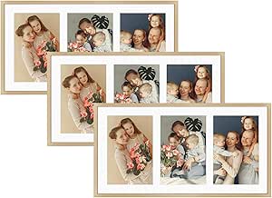 Amazon.com - Golden State Art, 5x7 Aluminum Collage Frame, Display 5x7 ...