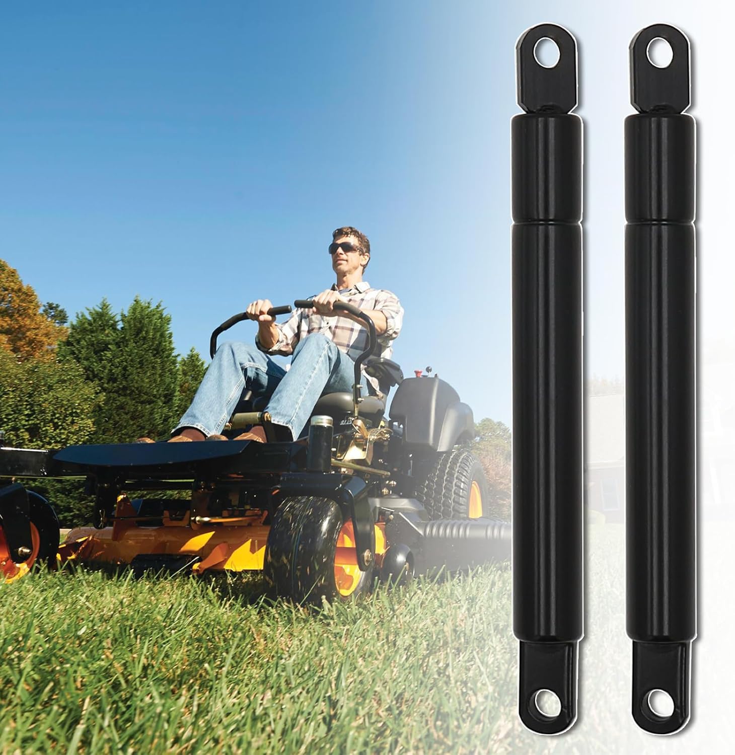 Amazon.com: 2Pcs Steering Dampener for Husqvarna BZ BZE EZ MZ RZ IZ ZTH ...