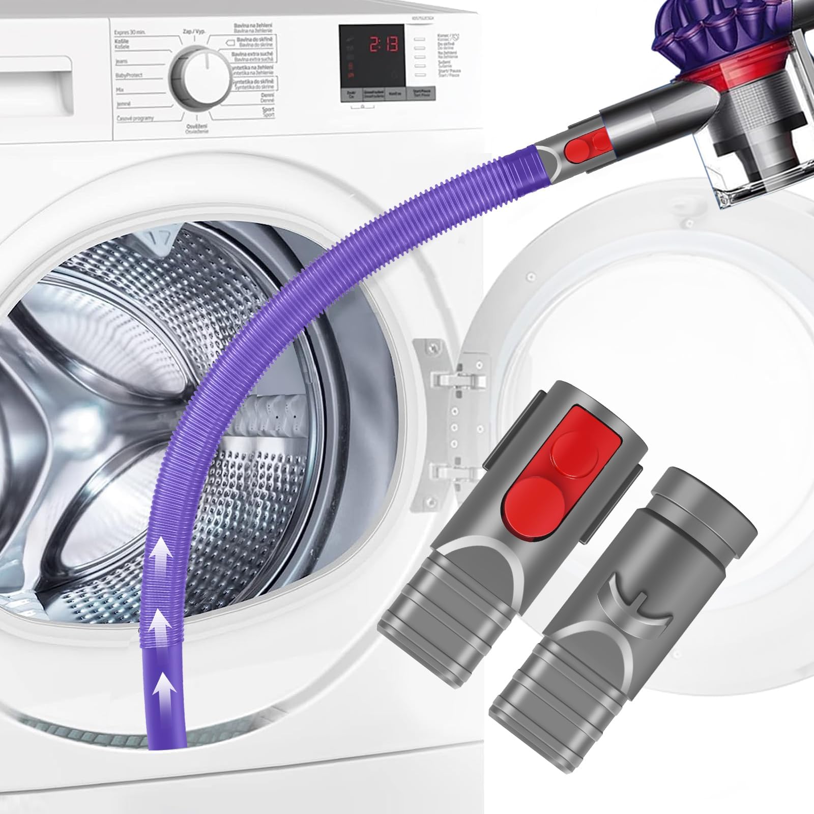 RUKHOOL Flexibele Fugendüse für Dyson V15 V12 V11 V10 V8 V7 V6 Lang ...