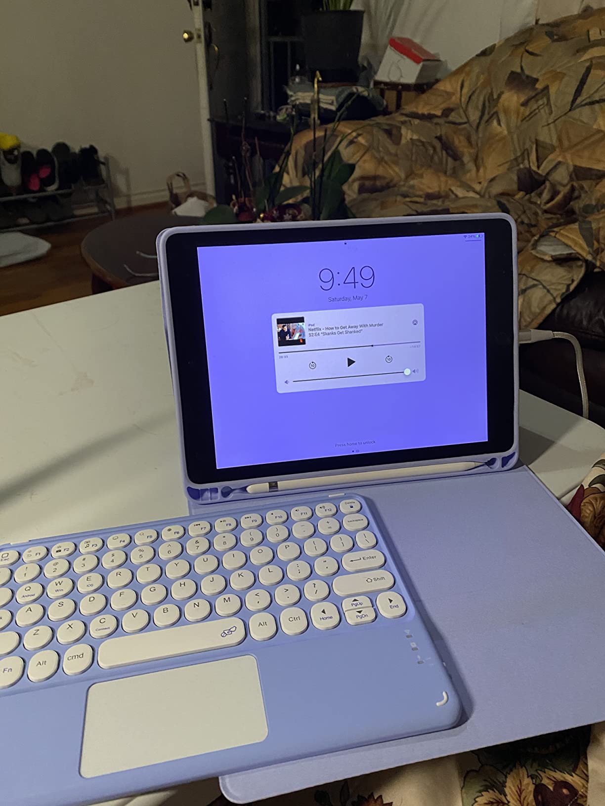 Cute Candy Color Keyboard MYKOMI IPad Mini 5th Generation Mini 4 7.9 ...