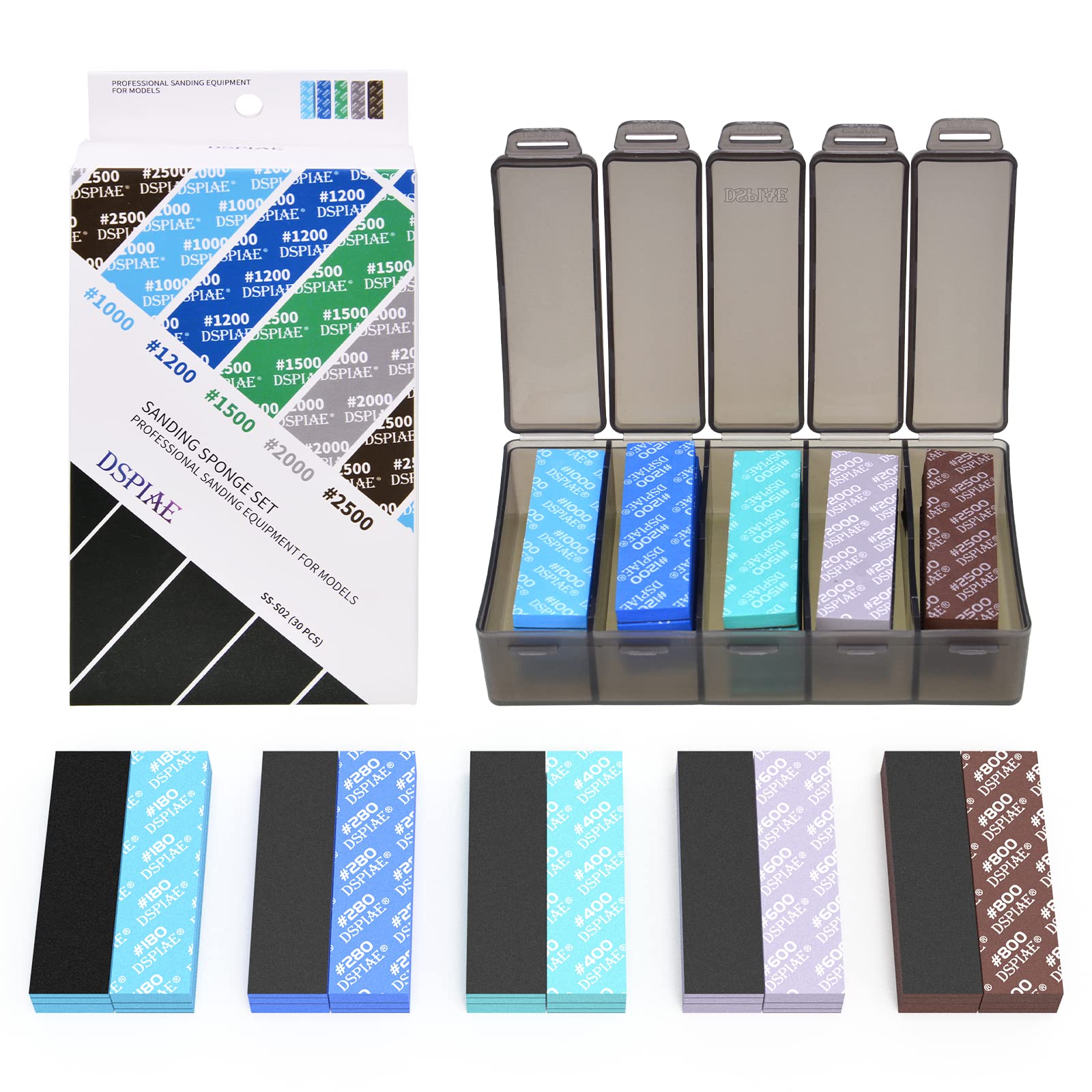 Amazon.com: TAPDRA Soft Material Sanding Sponge Set Sandpaper Making ...