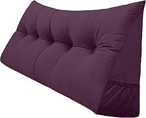 Amazon.com: Peachwell Triangular Reading Bed Rest Pillow Large Bolster ...