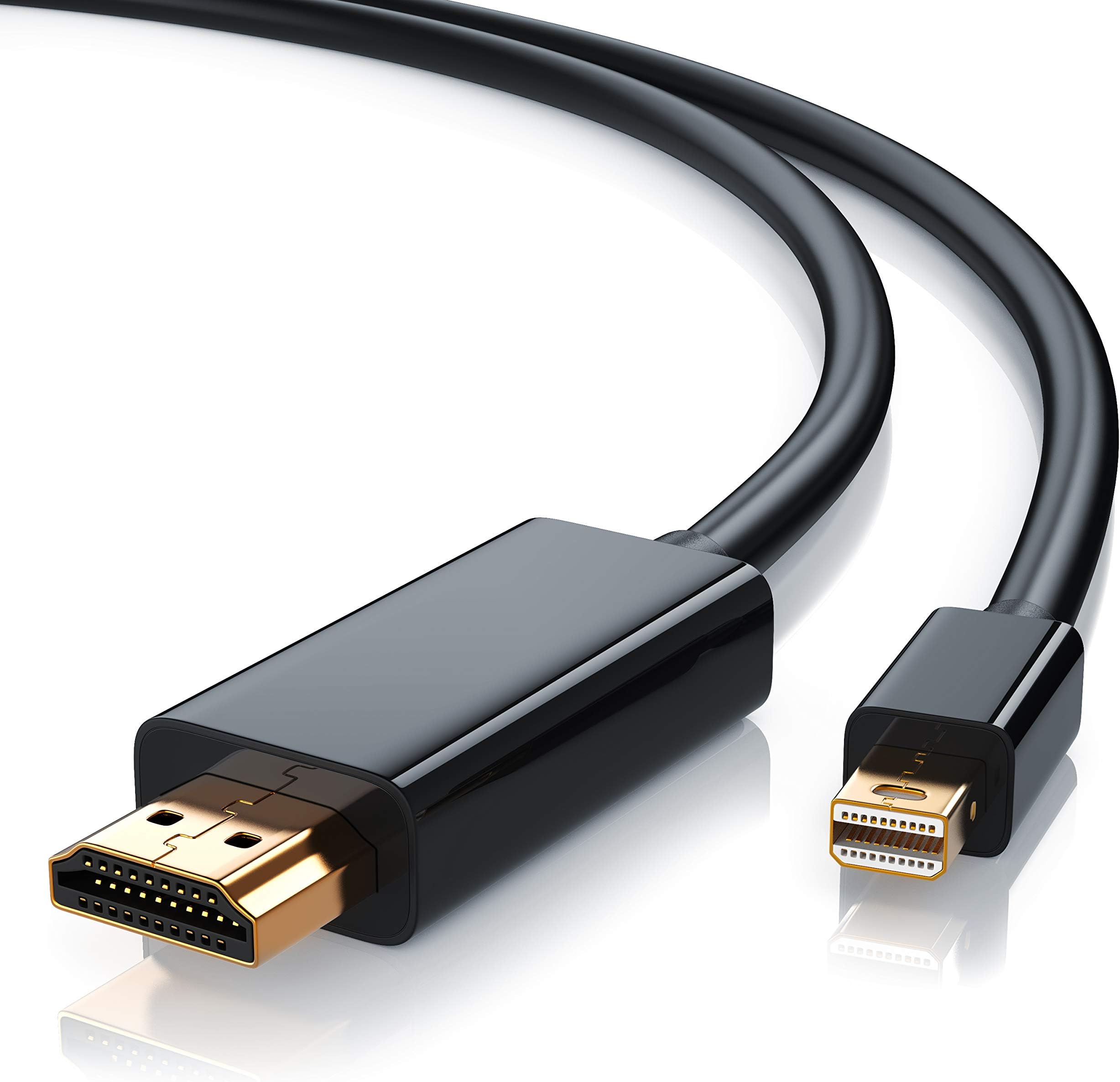 CSL - 2m Full HD Mini Displayport to HDMI cable with audio transmission ...