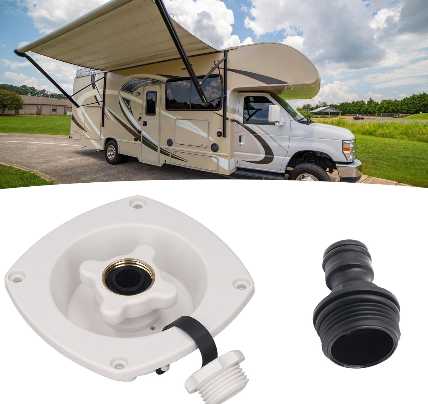 Rv Water Inlet,Rv Water Inlet Valve,RV City Water Inlet with Check ...