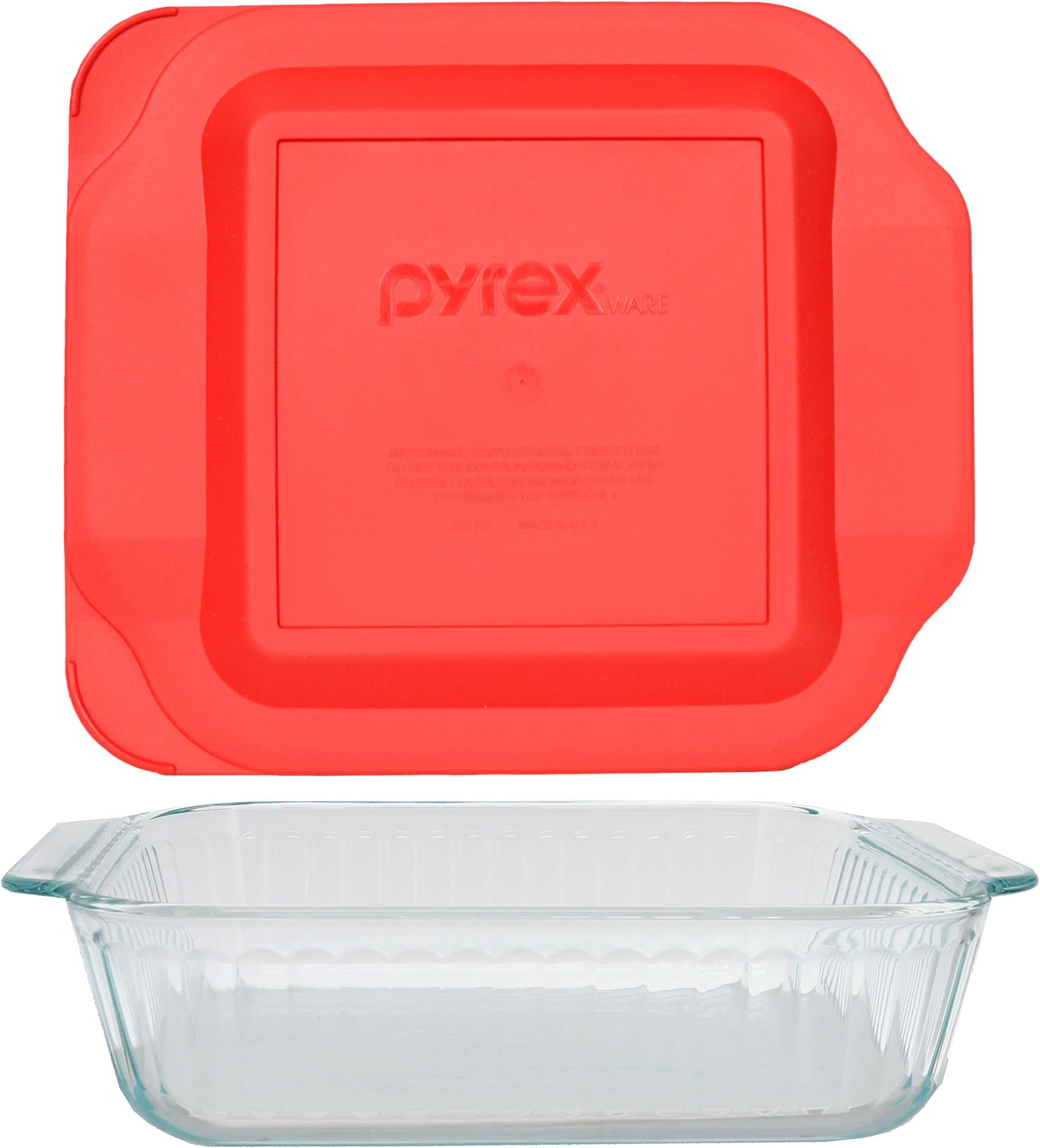 Amazon.com: Pyrex Bundle: (1) 222 Clear Glass Baking Dish, (1) 233 ...