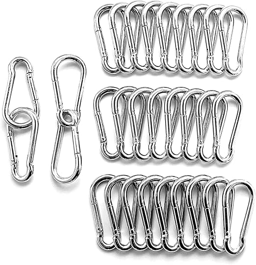 Amazon.com: ASMJMJ 30Pcs 4" Heavy Duty Spring Snaps,M10 3/8" Spring ...