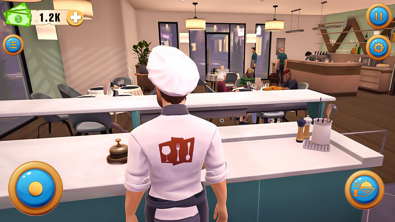 Real Restaurant Bar Simulator Games 3D: Restaurant Kitchen Cooking ...