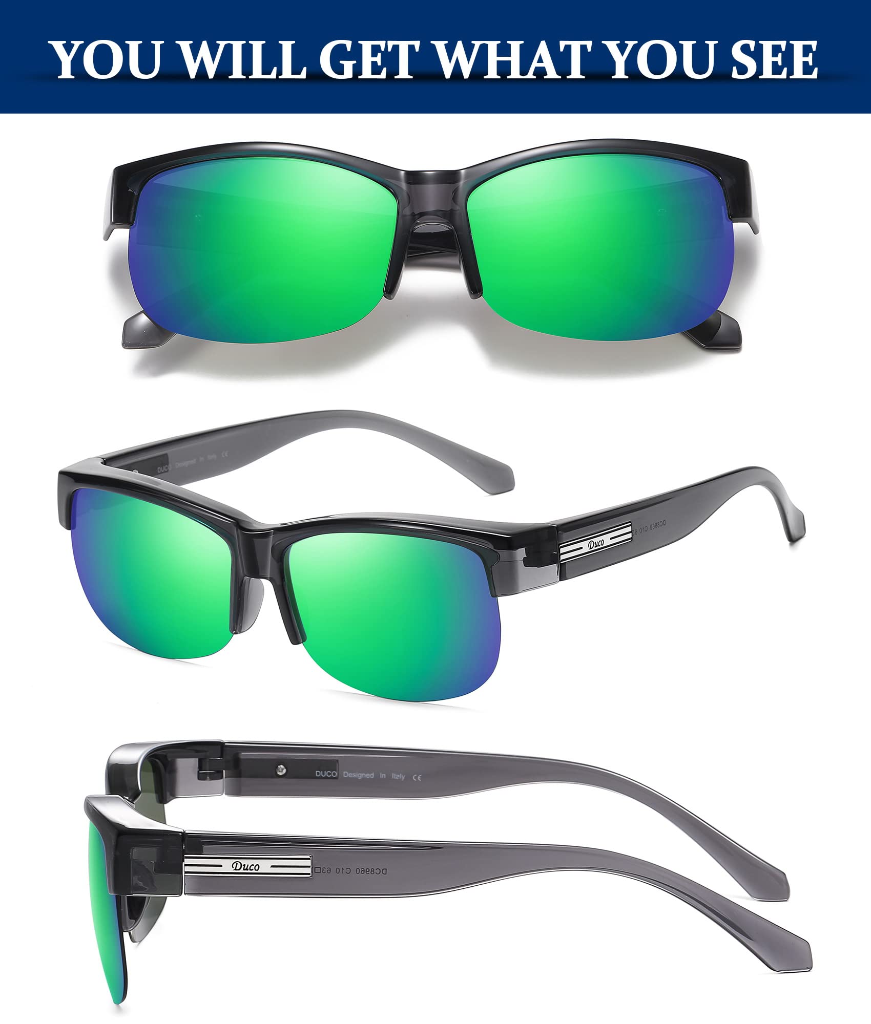 Snapklik.com : Fit Over Glasses Unisex Wraparound Glasses Fashion ...