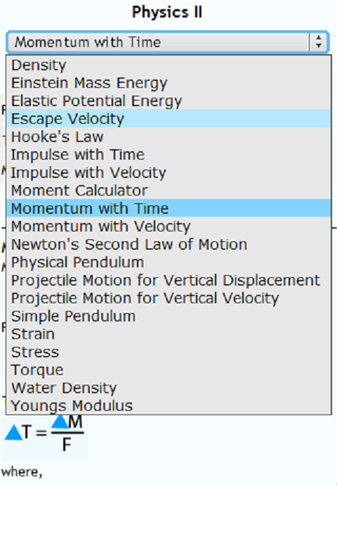 Physics II Calculators - App on Amazon Appstore
