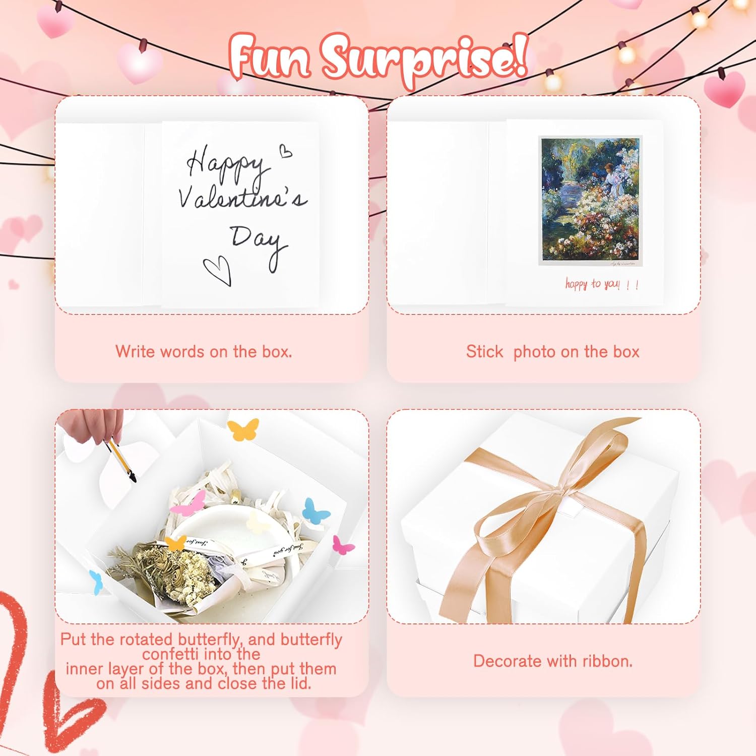 Butterfly Explosion Gift Box, DIY Unique Exploding Surprise Gift Box ...
