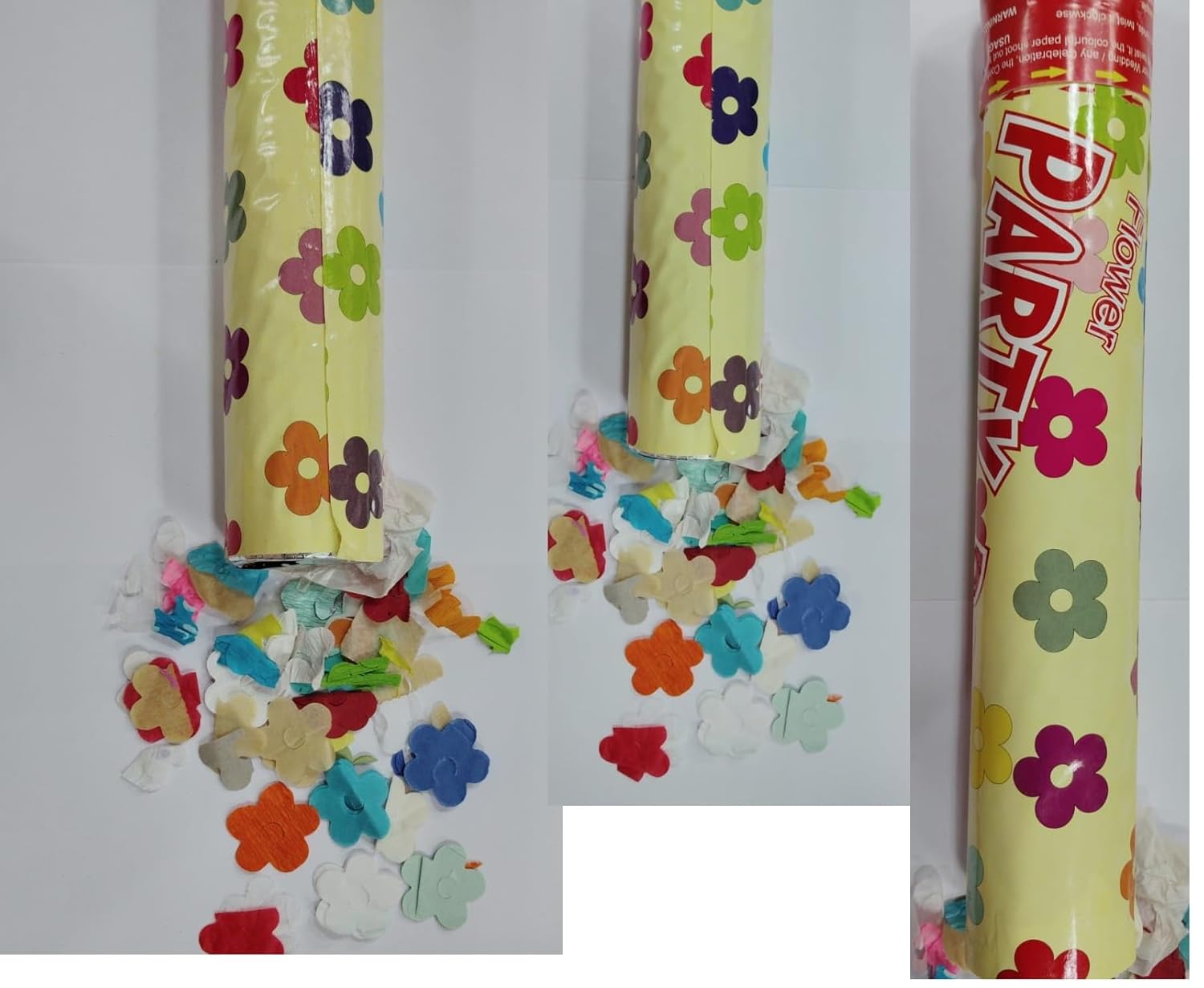 Crave Party Poppers - 6 Pack, 40cm Confetti Poppers for Birthday ...
