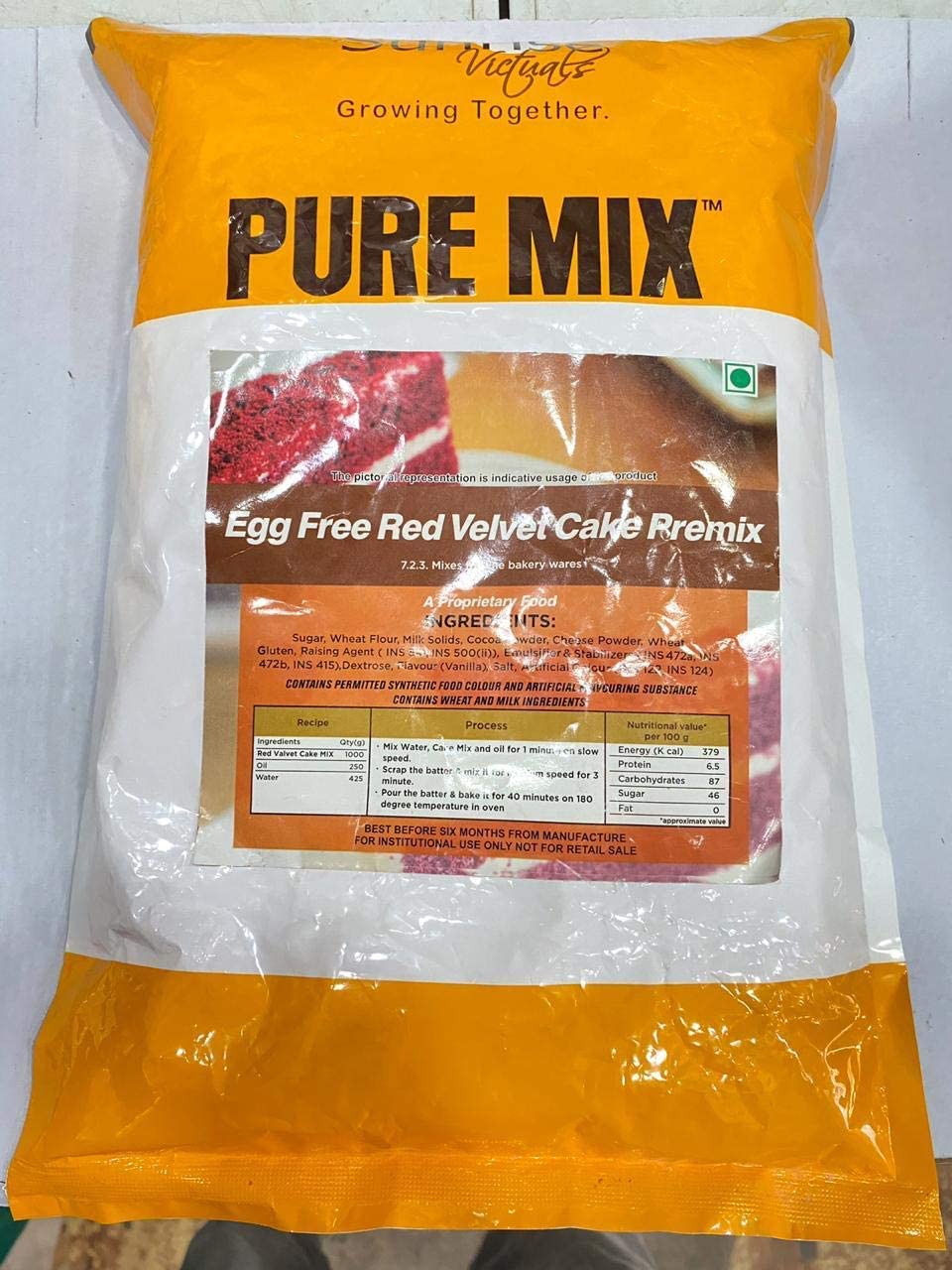 Bake Mitra Red Velvet Eggless Cake Mix Cake Premix Powder Red Velvet ...