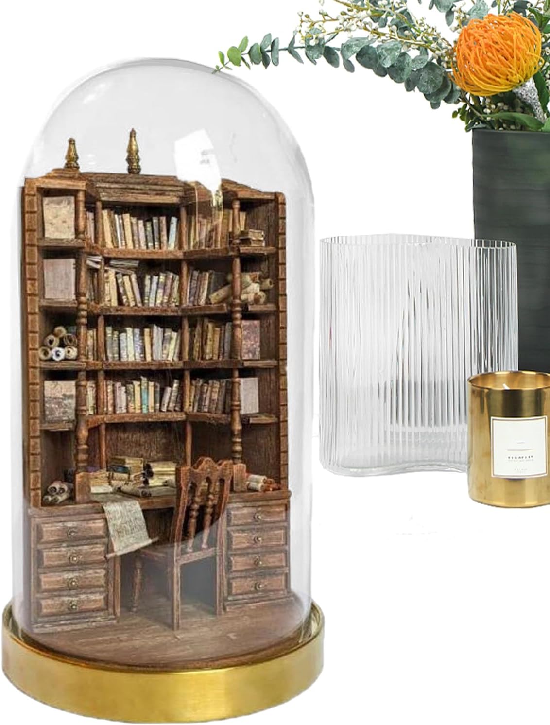 The Bay Library Miniature Bookshelf Desk Decor | Handmade Anxietys ...