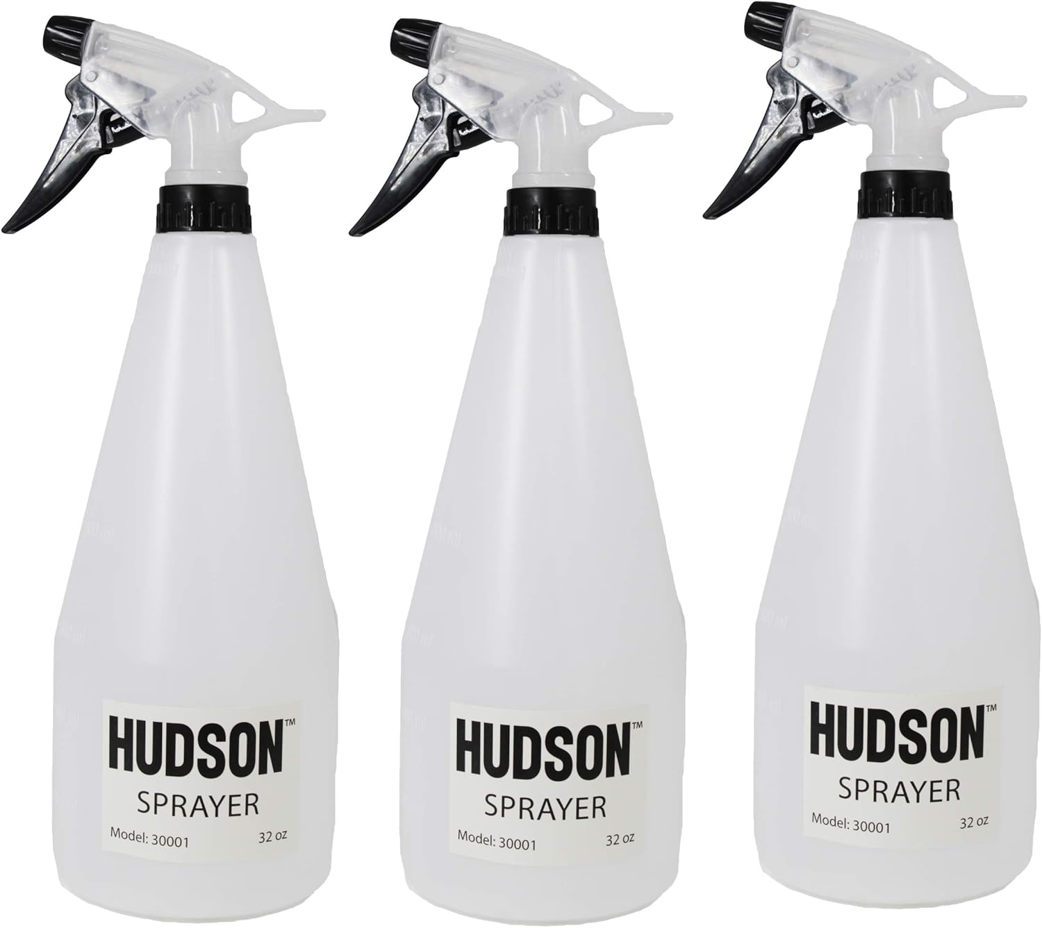 Amazon.com: Hudson Sprayer 32 Oz Spray Bottle (Pack of 3) Trigger Empty ...