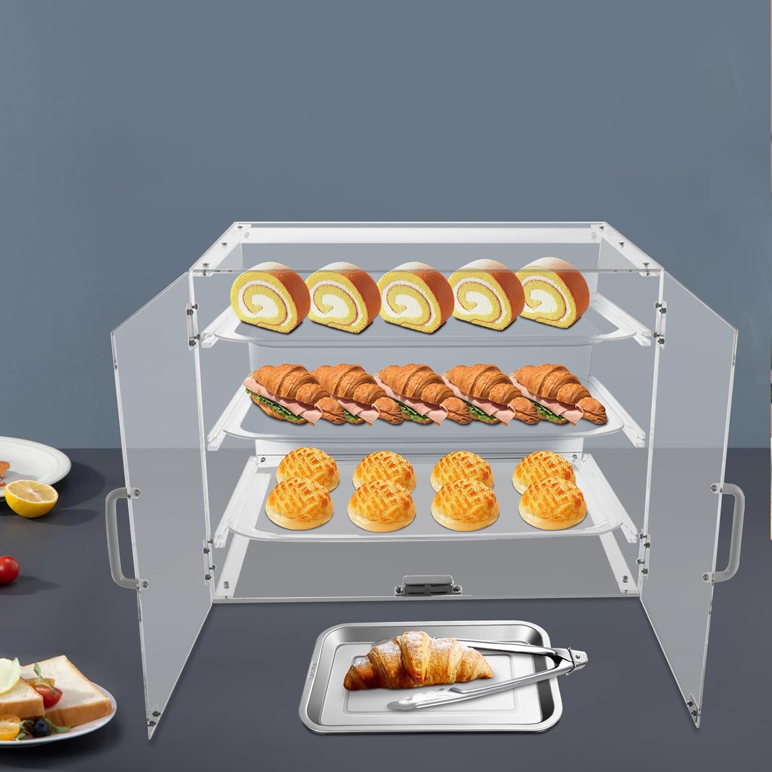 3 Tier Clear Pastry Display Cabinet, Commercial Thailand | Ubuy