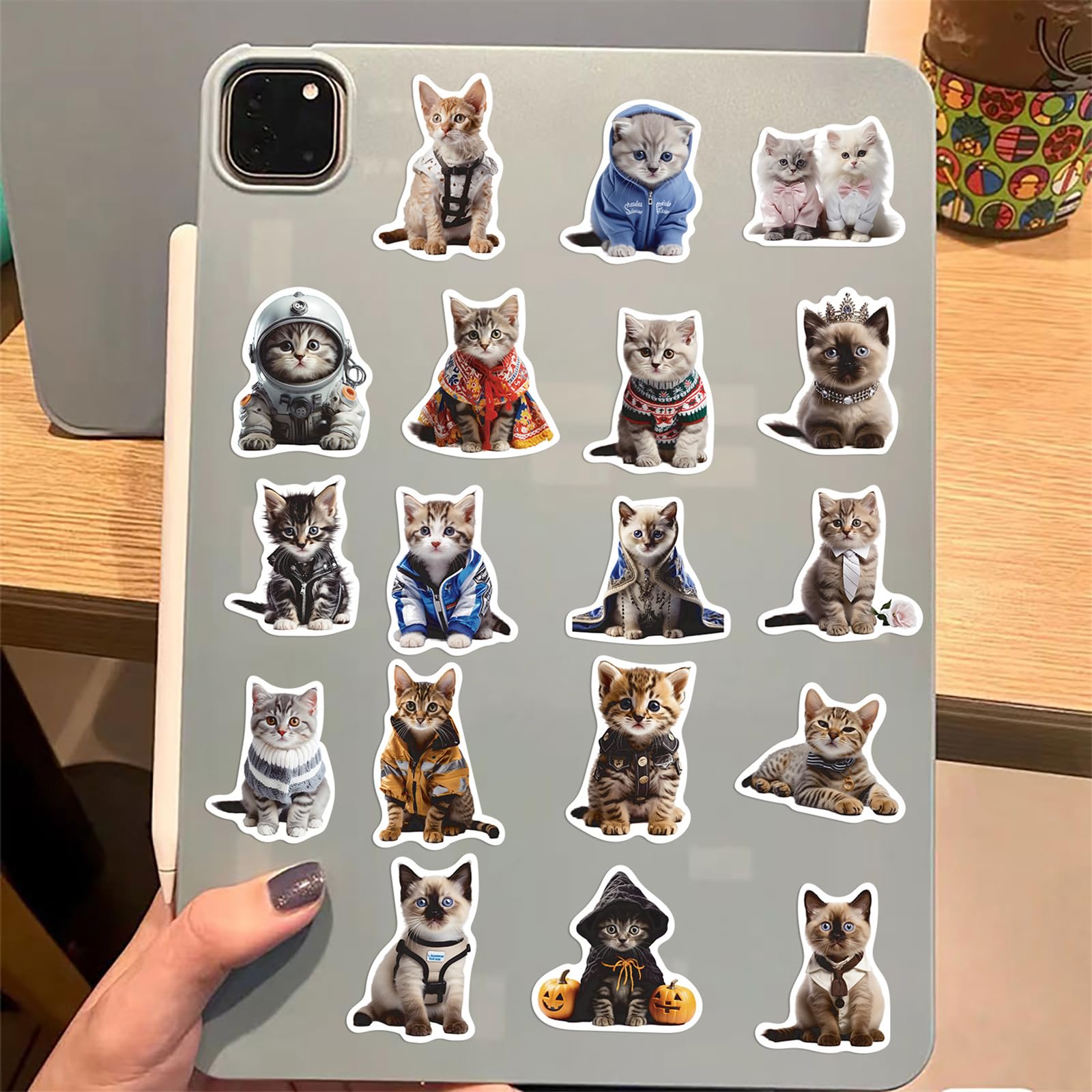 Ateez Stickers Xubond Stickers 60PCS Cute Cat Stickers Kawaii Sticker ...