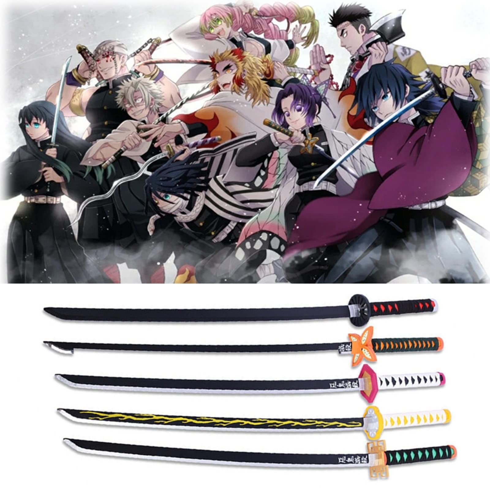 Buy YUMGK Slayer 104Cm Wooden Samurai Weapon for Agatsuma Zenitsu ...