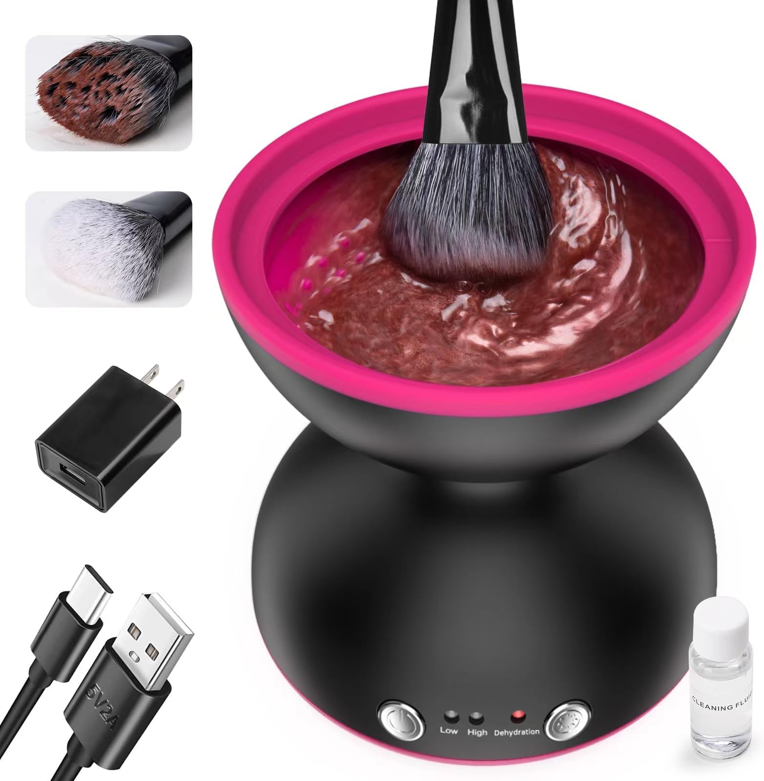 Amazon.com: Electric Makeup Brush Cleaner Machine - Alyfini Portable ...